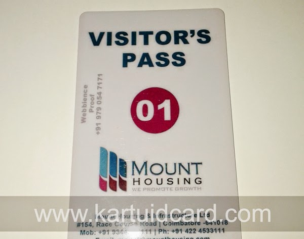 Harga ID Card Murah: Kartu Pengunjung ( Visitor ID Card )