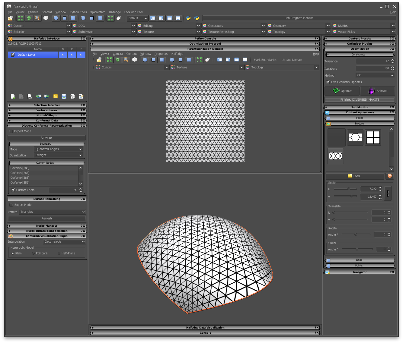 VaryLab - Discrete Surface Optimization