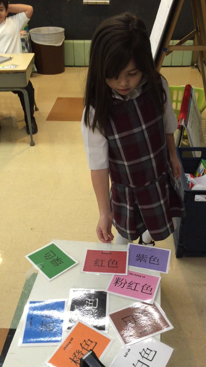 St.Cyprian School Mandarin Class: 1st grade's Mandarin colors review