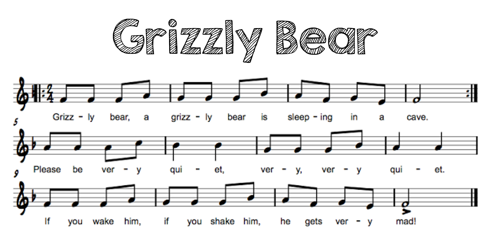 Kodaly Inspired Classroom: The Bear Snores On