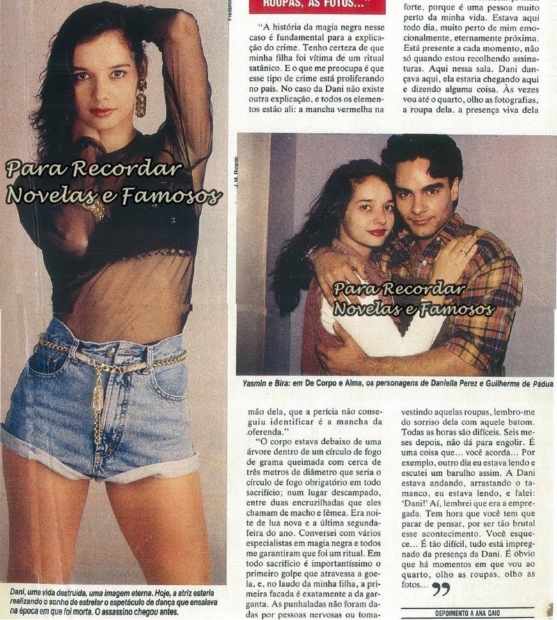 Fotos Do Corpo De Daniela Peres Um Pouco De Cada Coisa: Saudades De Daniela Perez: “A Estrela Lumino