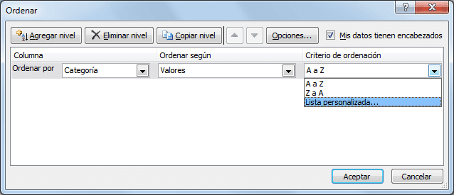 Expertos en Excel - Personal Consulting S.A.: Ordenar con lista ... Expertos en Excel - Personal Consulting S.A.: Ordenar con lista ...
