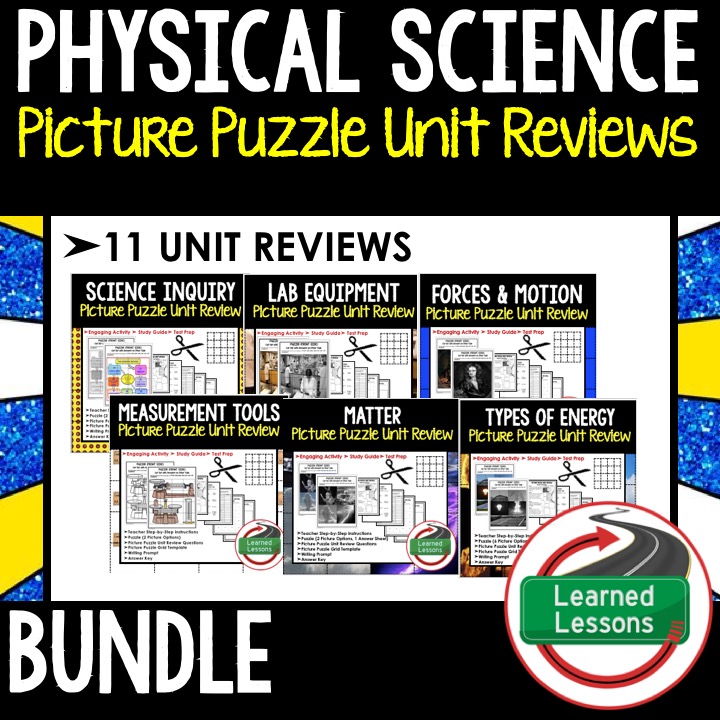 PHYSICAL SCIENCE PICTURE PUZZLES: PHYSICAL SCIENCE Test Prep, PHYSICAL ...