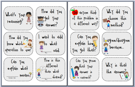 Marni's Math Mumblings: Math Talk Questions for Students