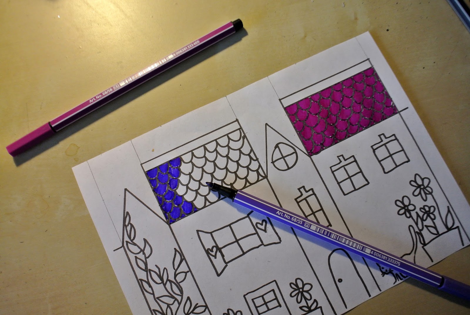 Le blog de Gabrielle Aznar: Les petites maisons en papier ♦ DIY des enfants