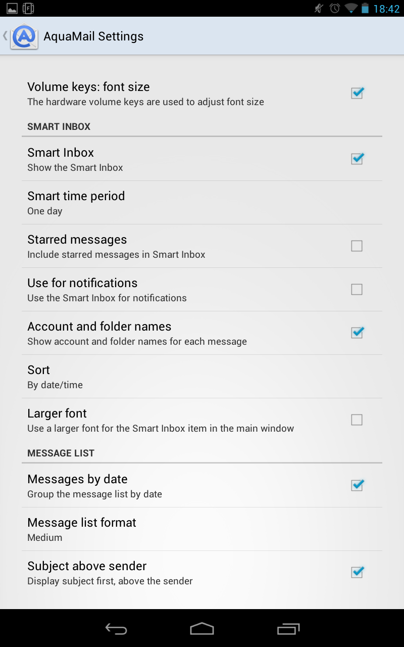 AquaMail ~ Apps do Android