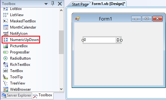 VB.NET: NumericUpDown Control VB.NET: NumericUpDown Control