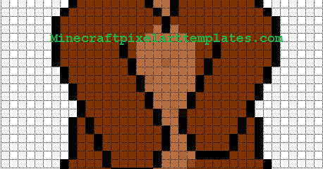 Minecraft Pixel Art Templates: Bear