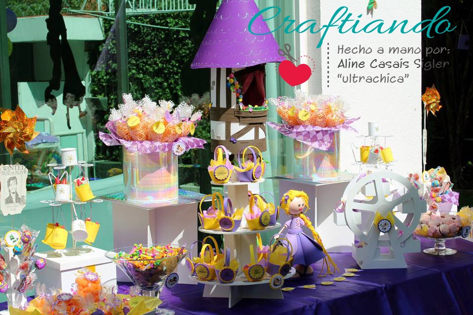 Mesas de dulces de Rapunzel - Imagui