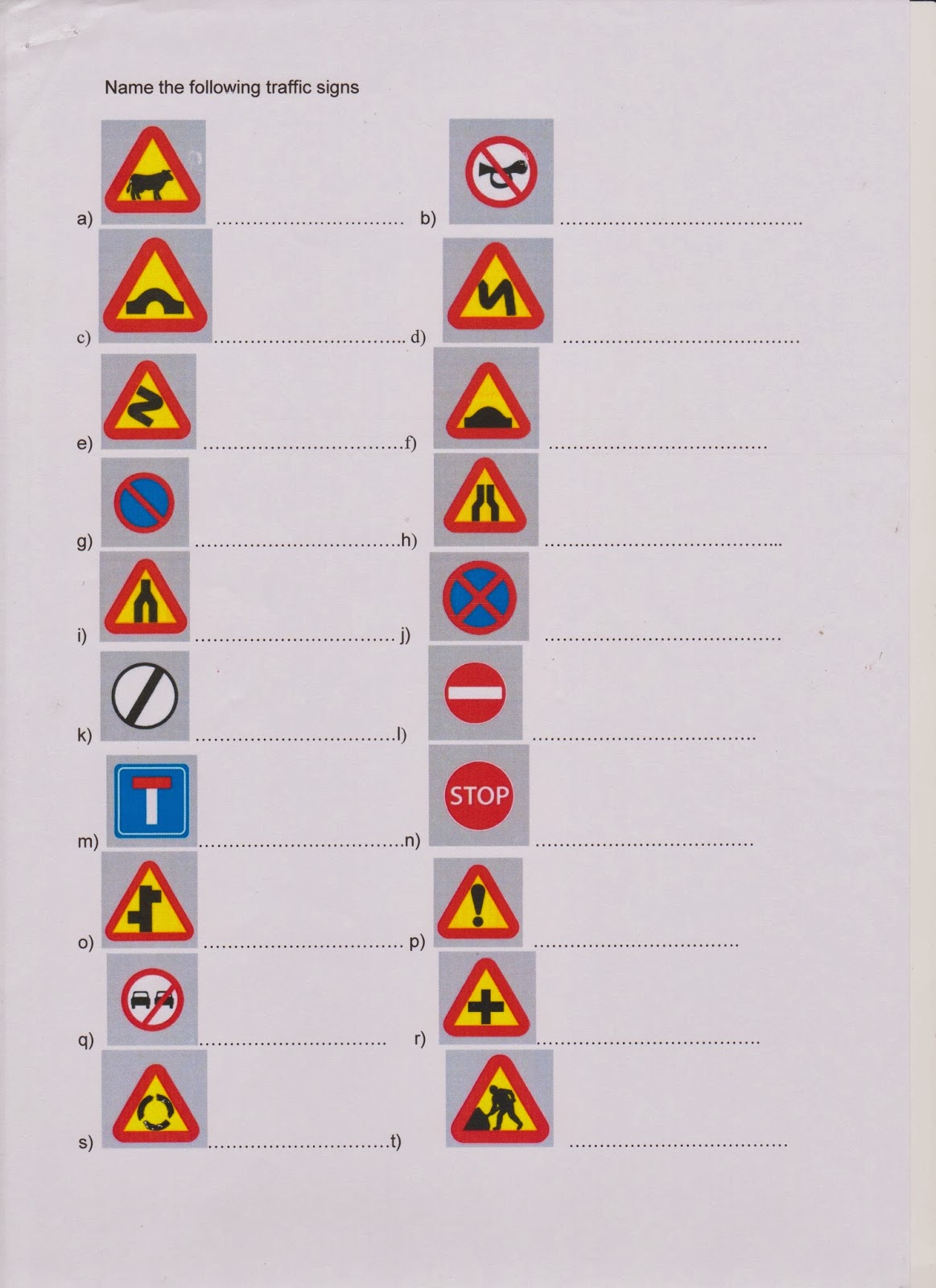 GLORIA MOBILE DRIVING SCHOOL Do You Know Your Road Signs gloria-mobile-driving-school-do-you-know-your-road-signs