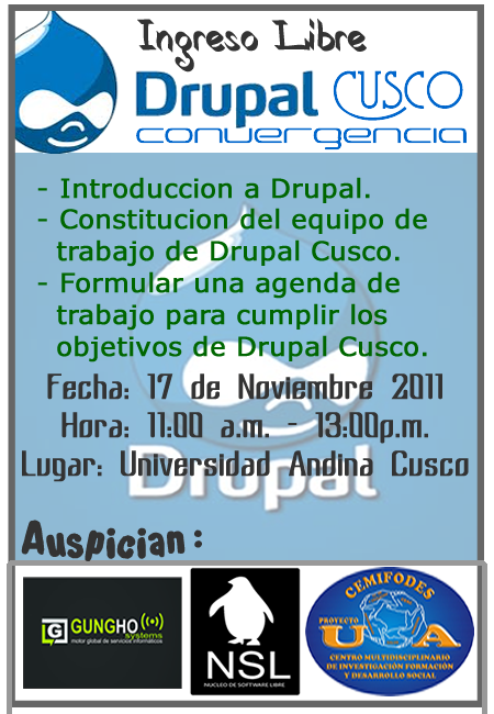 Drupal Convergencia Cusco | Drupal Groups