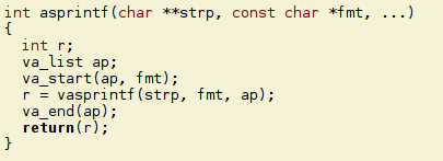 Insane Coding: Memory management in C and auto allocating sprintf() - asprintf()