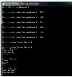 C++ program to implement scaling w.r.t origin