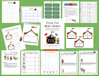 Circus Fun Math Centers – Free Sample!