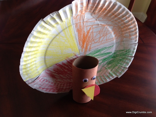 DigiCrumbs: Paper Plate Turkey Craft for Kids - Gobble, Gobble!