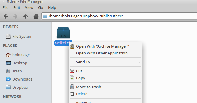 Tips Xubuntu 14.04 LTS: Menambahkan Copy Public Link Dropbox di Thunar File Manager