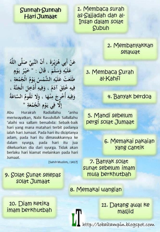 Sunnah-sunnah Pada Hari Jumaat - Relaks Minda
