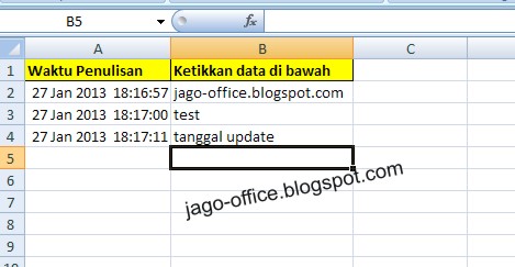 Cara Membuat Tanggal Otomatis dengan Macro VBA | 300 Rumus Excel