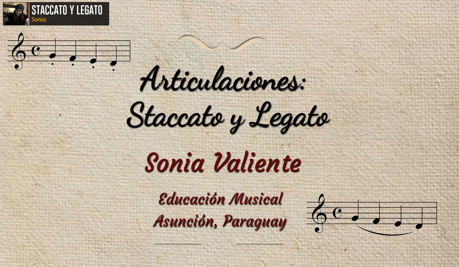 Tempo Di Teoria: Articulaciones - Staccato & Legato