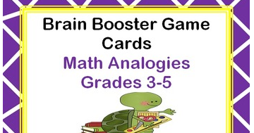 The Best of Teacher Entrepreneurs: FREE MATH LESSON - “Free! Math Analogies Brain Booster Game ...