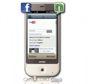 Handphone Ponsel Terbaru: Nexian Cappucino NX G869
