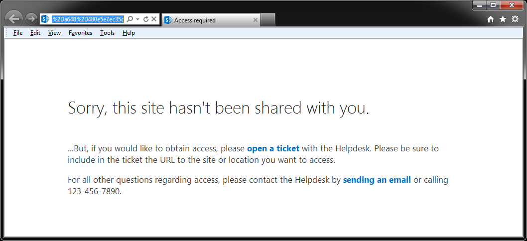 Al's Tech Tips: SharePoint 2013: how to create a custom access denied page