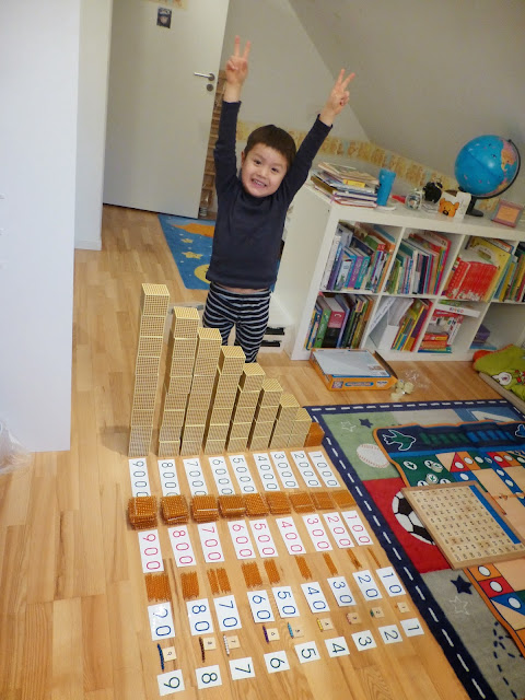 Family FECS: Montessori Activity: The 45 Layout – Beads & Large Numbers ...