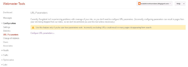URL Parameters in Google Webmaster Tools