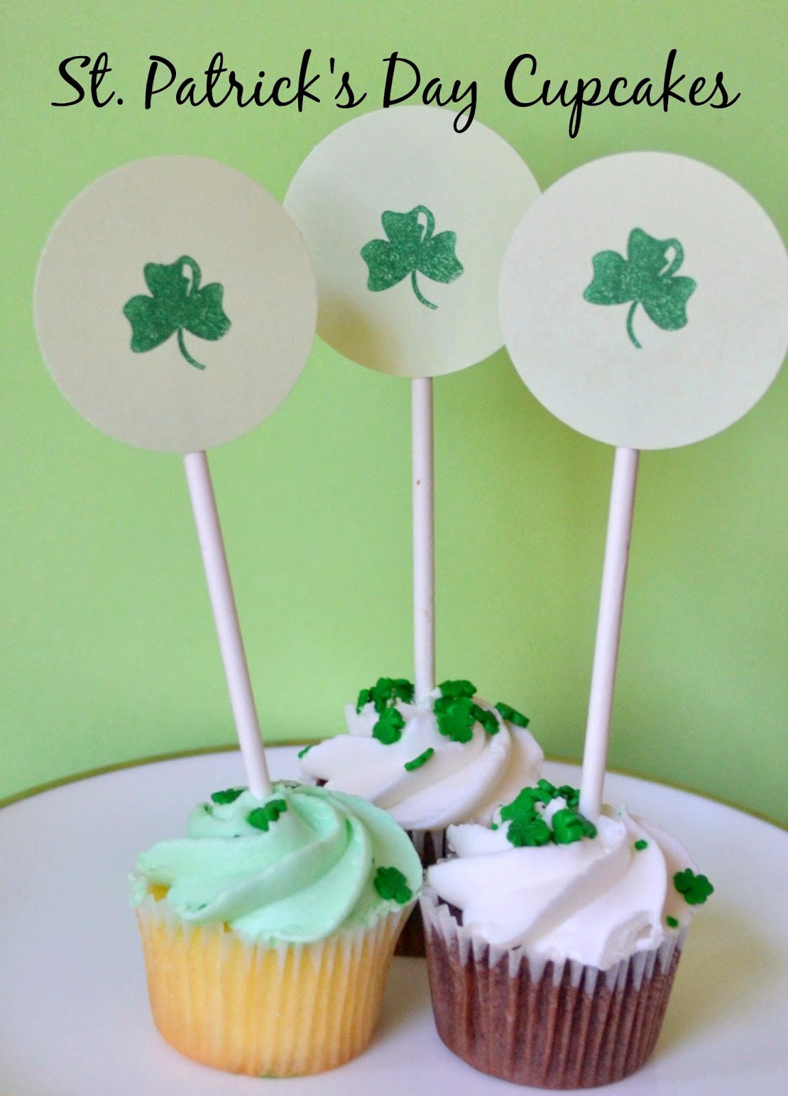 Stamp Camp: St. Patrick's Day Mini Cupcakes