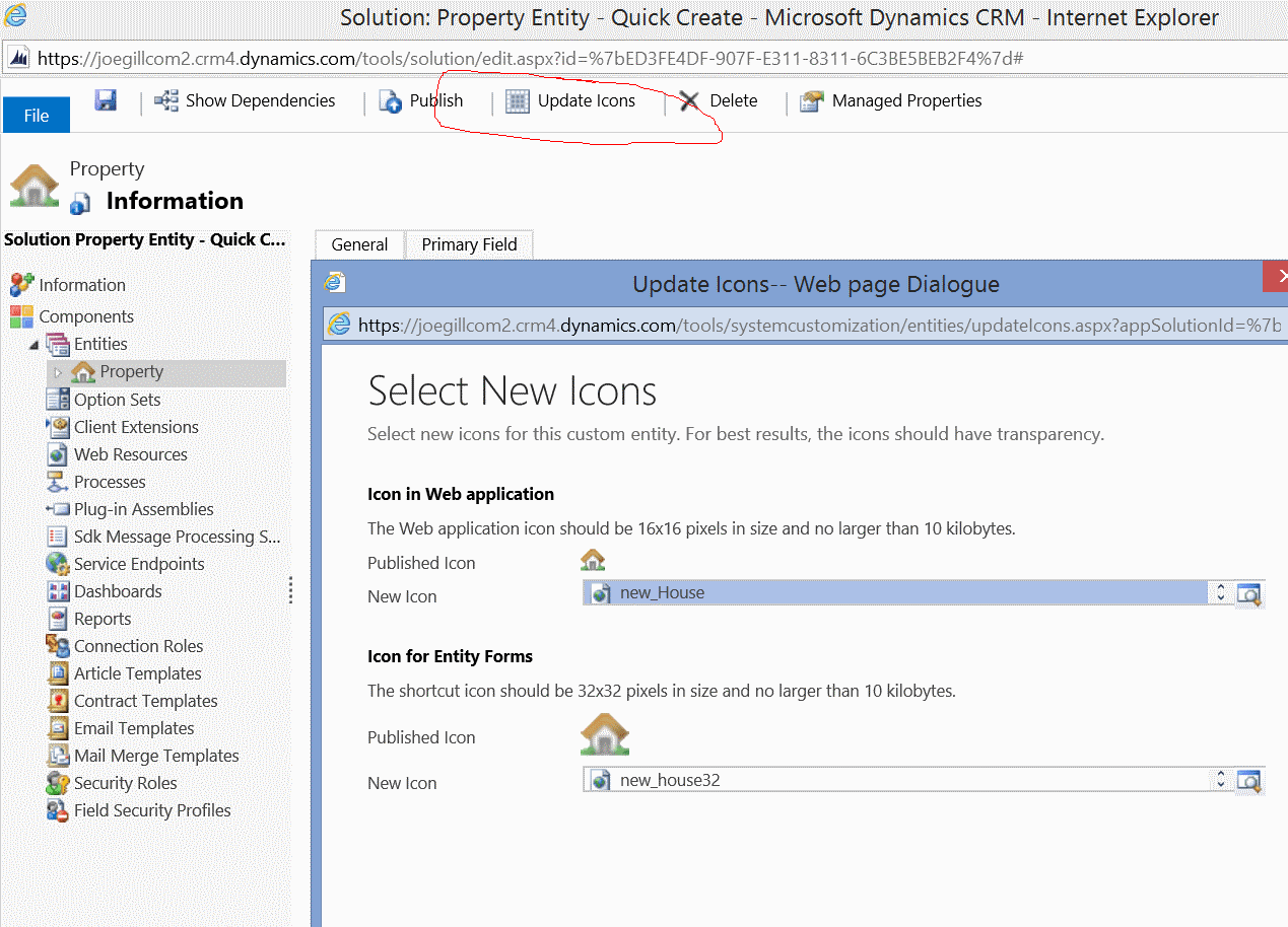 Dynamics CRM 2013 - Modify Quick Create - Joe Gill