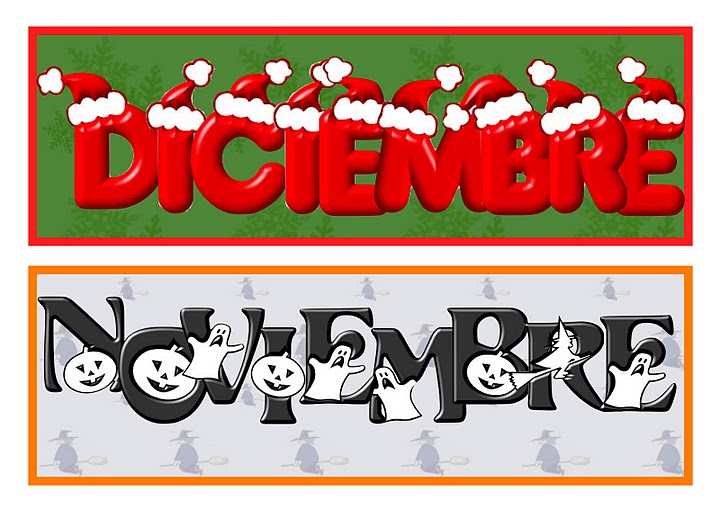 El rincón de infantil: Meses del año