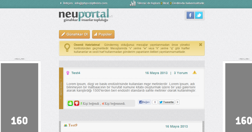 İtiraf Dedikodu Scripti - Script Hocasi