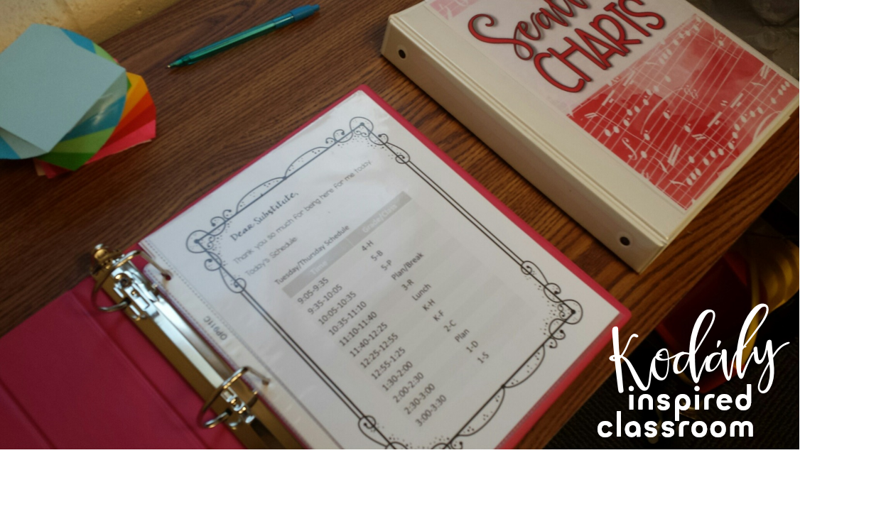 Kodaly Inspired Classroom: Oh no! I need a music sub!