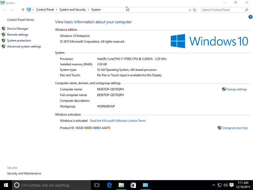Windows 10 Enterprise LTSB 2015 April 2016 - Generation2 (x64) | Windows 10 Windows 10 Enterprise LTSB 2015 April 2016 - Generation2 (x64) | Windows 10