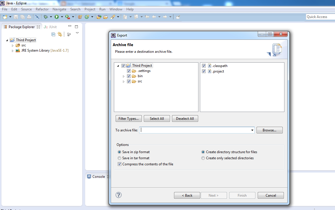 Selenium-By-Arun : 67. Exporting a Java Project from Eclipse IDE Selenium-By-Arun : 67. Exporting a Java Project from Eclipse IDE