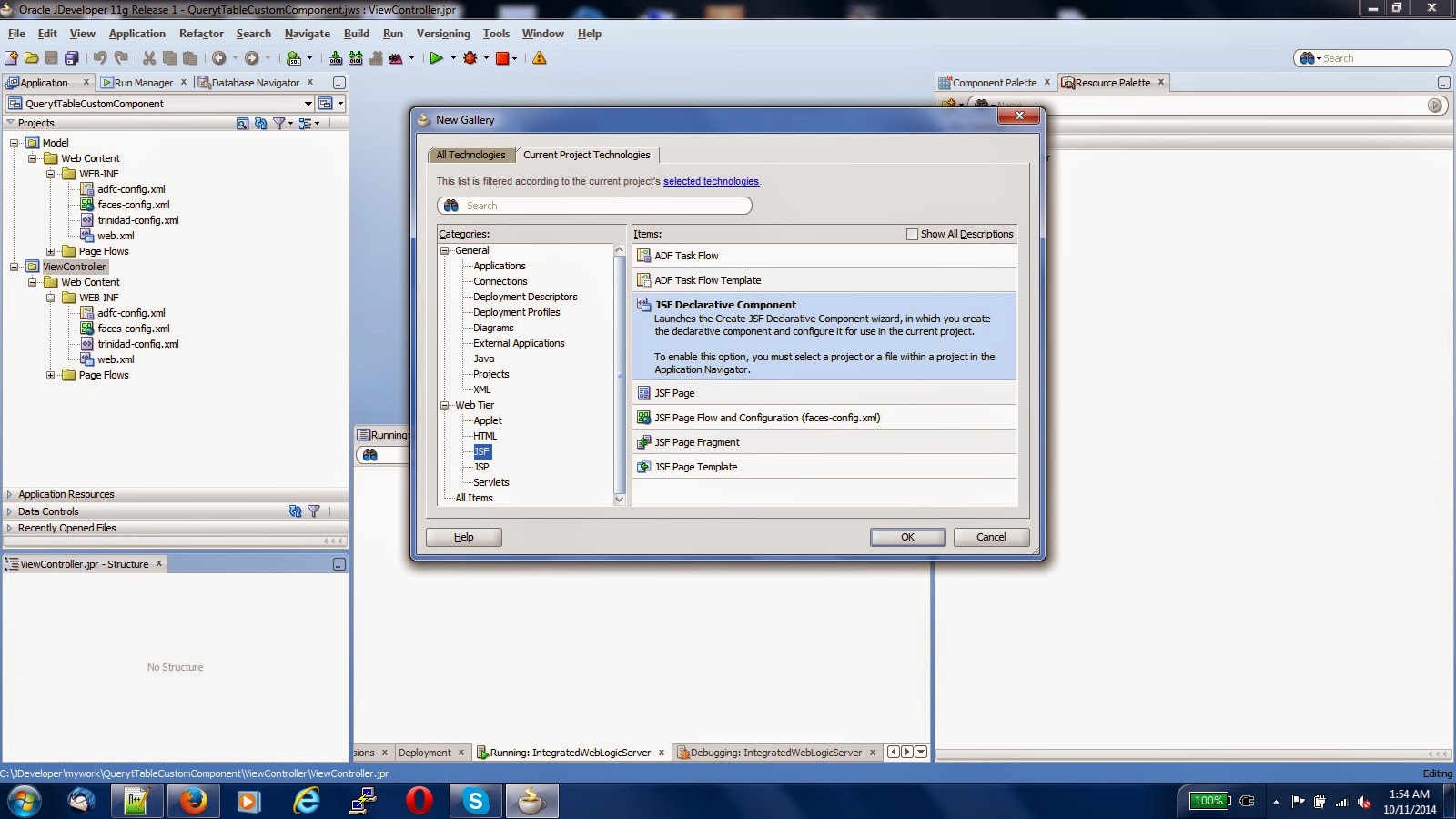 Creating Declarative Component Using Query Panel and Table In ADF Creating Declarative Component Using Query Panel and Table In ADF
