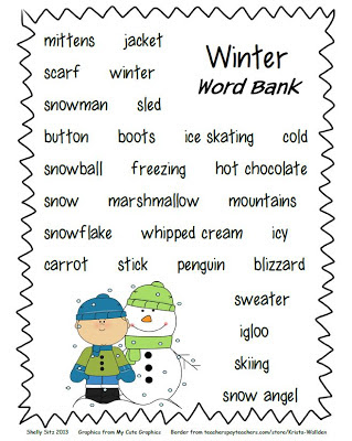 FREE Winter Writing Paper for Primary Grades - Second Grade Teaching Blog