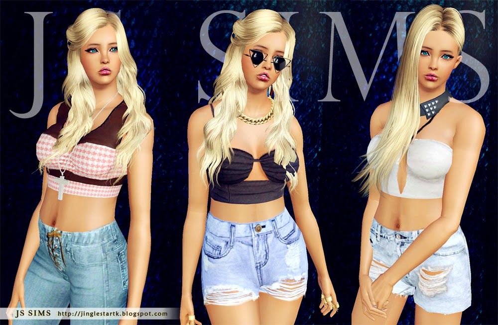 [JS SIMS 3] Sexy Crop Top Set－JS SIMS｜痞客邦