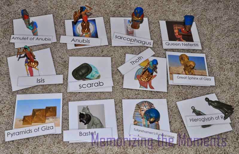 Memorizing the Moments: Ancient Egypt Vocabulary Cards