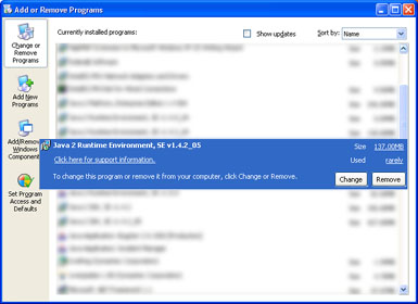 How to Delete / Uninstall/ Remove Java for Mac, Windows 7, Vista, XP | Blogger Journey