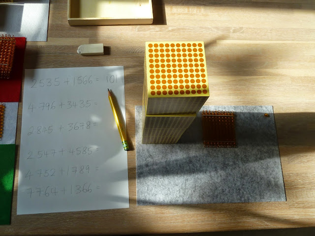 Family FECS: Montessori Activity: Dynamic Addition with Golden Beads ...