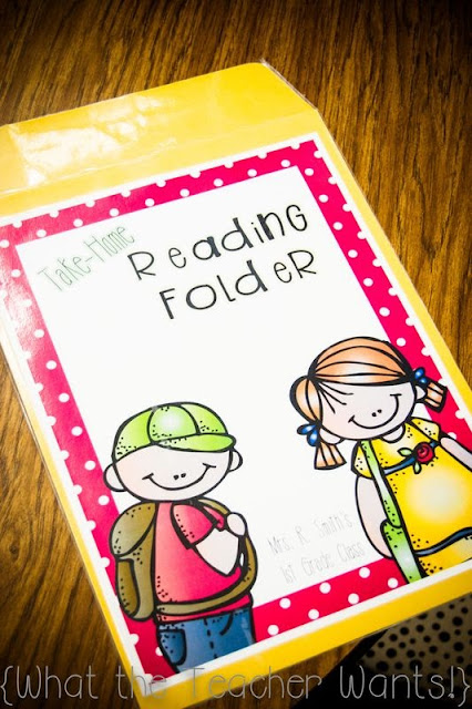 What the Teacher Wants!: Take-Home Reading Folders {Made Easy}