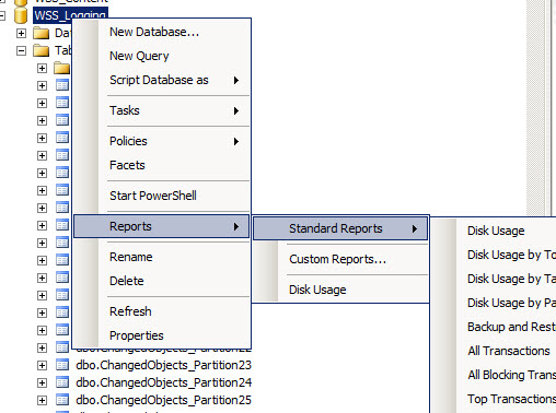 All About SharePoint: Truncate WSS_Logging DB