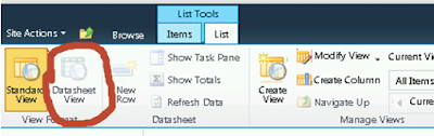 Dotnet with Naveen: DataSheetView in SharePoint 2010