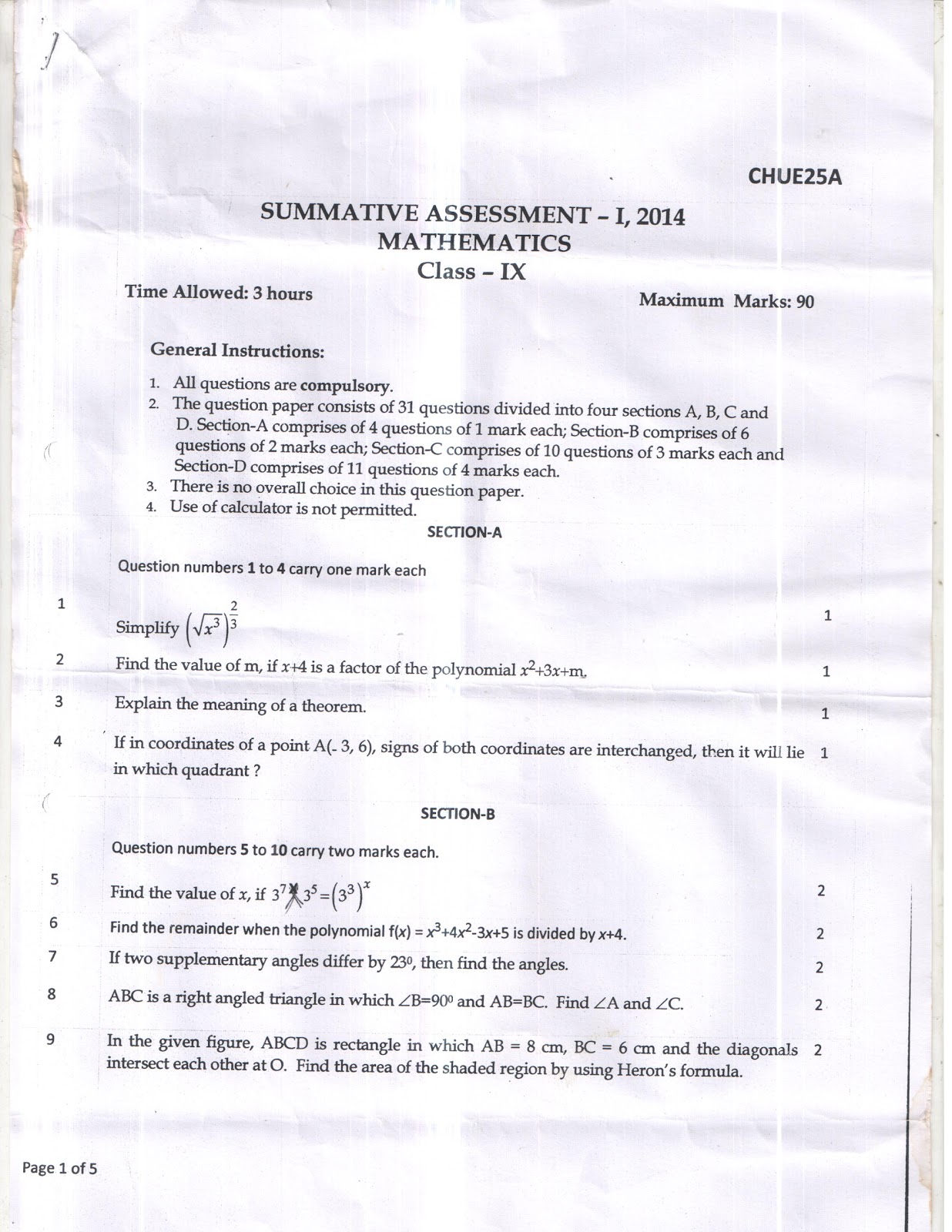 APSG Model Paper Class IX Summative Assessment1 apsg-model-paper-class-ix-summative-assessment1