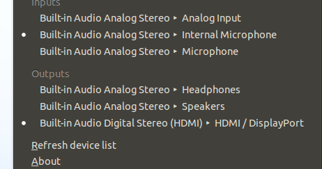 Sound Switcher Ubuntu Indicator ~ Web Upd8: Ubuntu / Linux blog