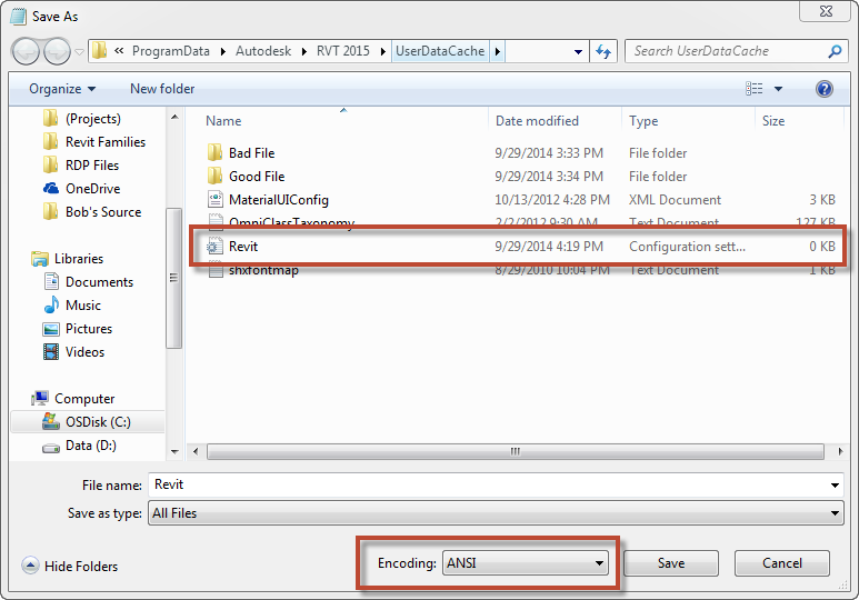 Half-Baked Apps: The Revit.ini File In UserDataCache Gets Overwritten