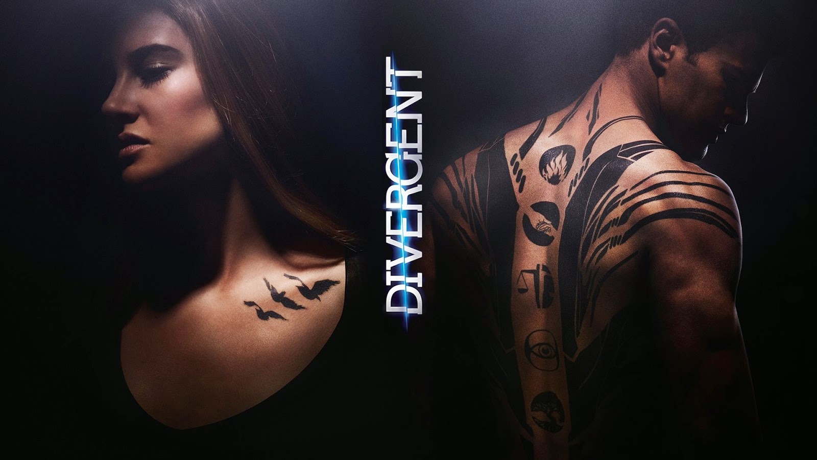 [94+] Tattoo Four Divergent Shirtless