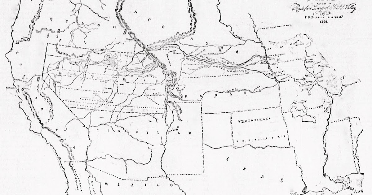 TheAncestorFiles: Pioneer Day: A Map of the Mormon Trail