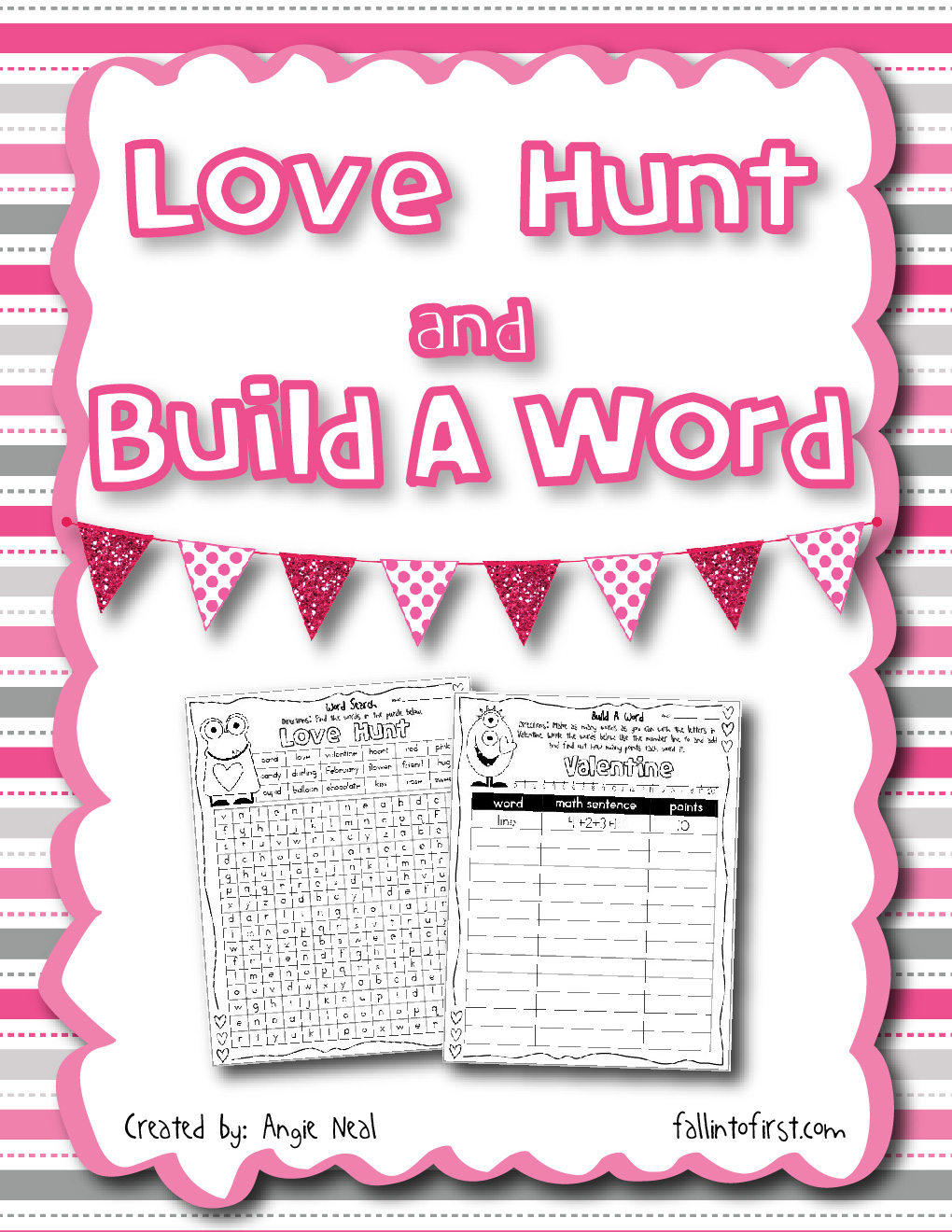 Fall Into First: Build A Word - Valentine Style